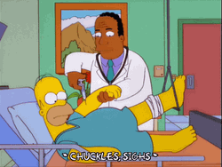 Homer Simpson Feet Hurt Hospitalized GIF | GIFDB.com