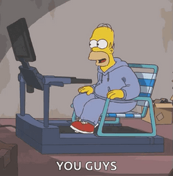 Homer Simpson On Treadmill GIF | GIFDB.com