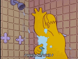 Homer Simpson Singing While Showering GIF | GIFDB.com