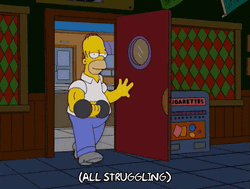 Homer Simpson Struggle Bus GIF | GIFDB.com