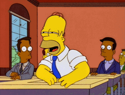 Homer Simpson Table Laughing Hilarious GIF | GIFDB.com