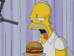 Homer The Simpsons Craving Burger GIF | GIFDB.com