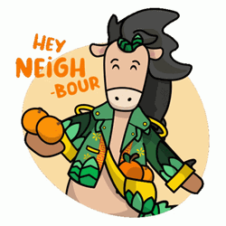 Horse Neigh And Wave To Neighbor GIF | GIFDB.com