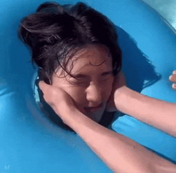 Hoshi On Floaties GIF | GIFDB.com