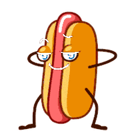 Hot Dog Sticker GIF | GIFDB.com