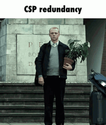 Hot Fuzz Redundancy Guy Holding Plant GIF | GIFDB.com