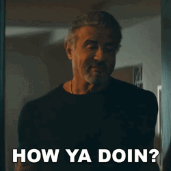 How Are You Doing Sylvester Stallone GIF | GIFDB.com