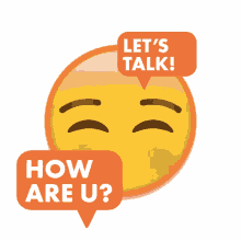 How Are You Let's Talk Mental Health Emoji GIF | GIFDB.com