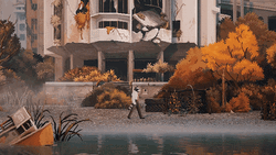 Howard Lotor Walking River Side GIF | GIFDB.com