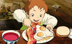 Howl's Moving Castle Hungry Markl Eating GIF | GIFDB.com