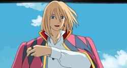 Howl's Moving Castle Wizard Howl Flying GIF | GIFDB.com