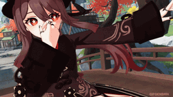 Hu Tao Genshin Impact Fire Ghost GIF | GIFDB.com