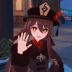 Hu Tao Genshin Impact Good Bye GIF | GIFDB.com