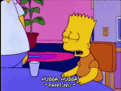 Hubba Hubba Bart Simpson Panting GIF | GIFDB.com