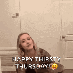 Huge Wine Glass Happy Thirsty Thursday Meme GIF | GIFDB.com