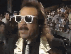 Hulk Hogan Walking Towards His Opponent GIF | GIFDB.com