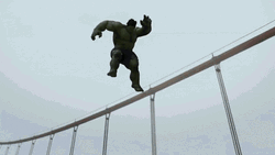 Hulk Power Punch Bridge GIF | GIFDB.com