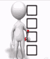 Human Figure Checking Boxes GIF | GIFDB.com