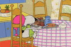 Hungry Breakfast Snoopy GIF | GIFDB.com