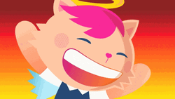 Hurray Happy Yay Cat Angel GIF | GIFDB.com