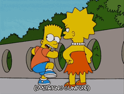 Hyper Bart The Simpsons Running GIF | GIFDB.com