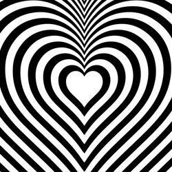 Hypnotic Optical Illusion Vector Heart Design GIF | GIFDB.com