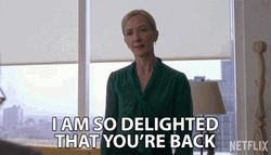 I Am Delighted That Shes Back GIF | GIFDB.com