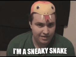 I'm A Sneaky Snake Man Hat GIF | GIFDB.com