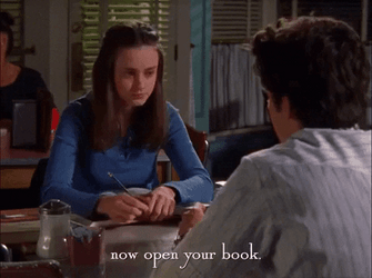 I'm Opening My Book Now Rory Gilmore GIF | GIFDB.com