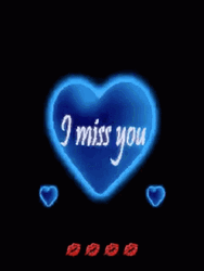 I Miss You Blue Heart GIF | GIFDB.com