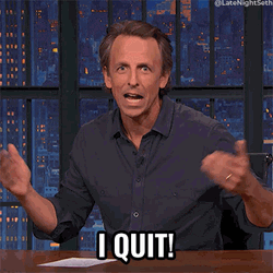 I Quit Seth Meyers Snl GIF | GIFDB.com