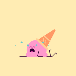 Ice Cream Cry Kawaii Cartoon GIF | GIFDB.com