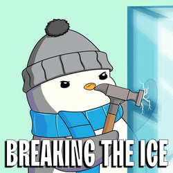Icebreaker Breaking The Ice Penguin GIF | GIFDB.com