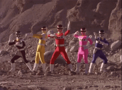 Iconic Power Ranger Battle GIF | GIFDB.com