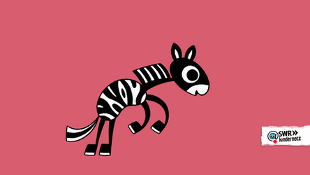 Illustrated Zebra Galloping GIF | GIFDB.com