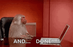 Monkey On Laptop Im Done GIF | GIFDB.com