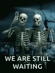 Impatiently Waiting Skeleton Camera Selfie GIF | GIFDB.com