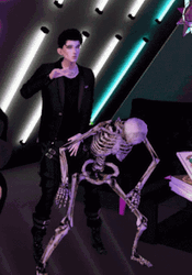 Imvu Skull Avatar Dancing GIF | GIFDB.com