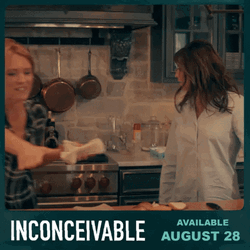 Inconceivable Nicky Whelan Nicolas Cage Handshake GIF | GIFDB.com