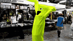 Inflatable Neon Green Tube Man Erratic Dancing GIF | GIFDB.com