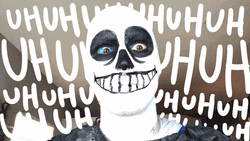 Ink Sans Undertale Creepy Makeup GIF | GIFDB.com
