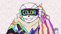 Ink Sans With Color Sunglasses GIF | GIFDB.com