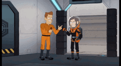 Inside Job Reagan Ridley Brett Hand Space Suit GIF | GIFDB.com