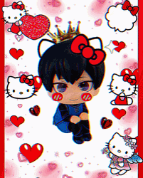 Isagi Yoichi Hello Kitty GIF | GIFDB.com