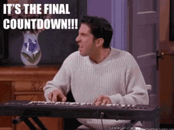 It's The Final Countdown Ross Geller Friends GIF | GIFDB.com