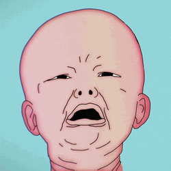 Its A Cartoon Man Baby Face GIF | GIFDB.com