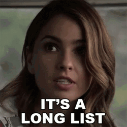 Its A Long Check List Malia Tate GIF | GIFDB.com