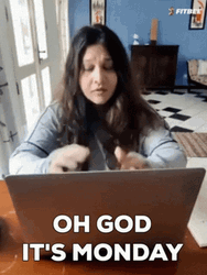 Its Monday Grumpy Lady GIF | GIFDB.com