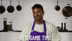 Its Time To Play The Game Nervous Chef GIF | GIFDB.com