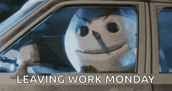 Jack Frost Leaving Work Monday GIF | GIFDB.com